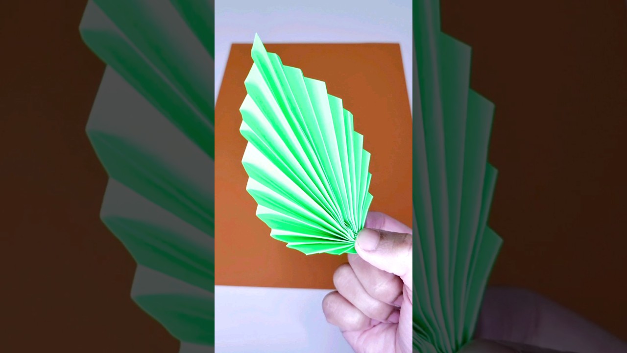 Easy paper leaf | how to make paper leaf