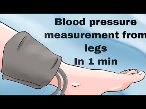 How to measure Blood pressure from legs and thighs? #bp #bloodpressure