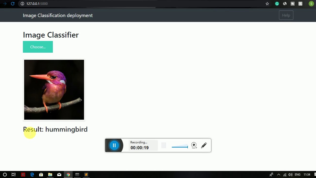 image classification model deployment