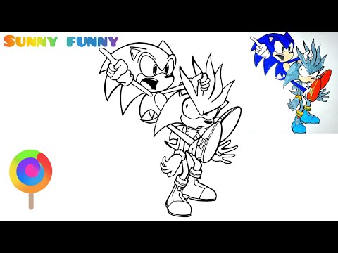 Sonic and Silver Sonic Fooling Around Coloring Pages / Jim Yosef [NCS Release]