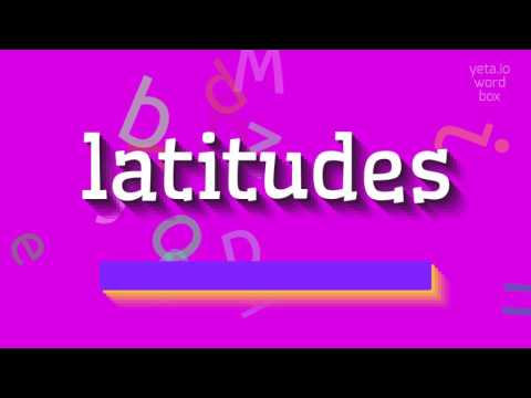 HOW TO SAY LATITUDES? #latitudes