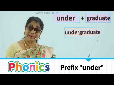 Prefix "under" | Easy Phonetics Video | Phonics Learning Video part-149
