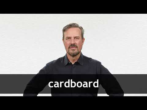 CARDBOARD definition and meaning | Collins English Dictionary