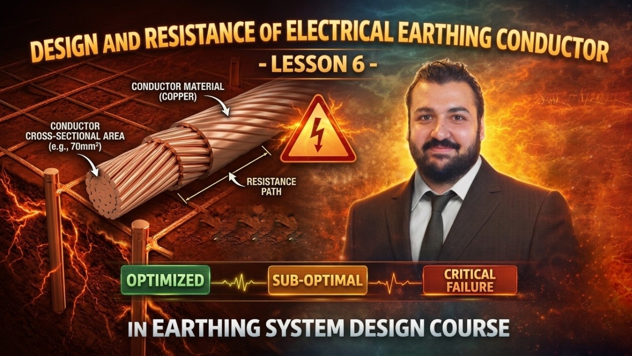 Design and Resistance of Electrical Earthing Conductor -  Lesson 6 in Earthing System Design Course