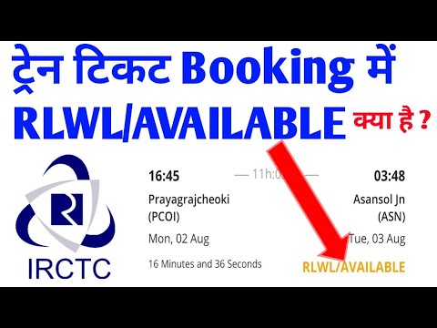 Train ticket booking me RLWL/AVAILABLE क्या है | What is RLWL/AVAILABLE in train ticket booking?