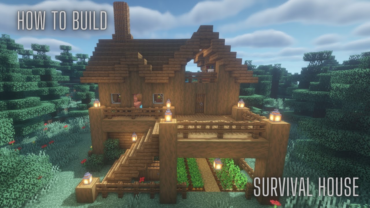 Minecraft: How to build Starter Survival House - Minecraft Builders