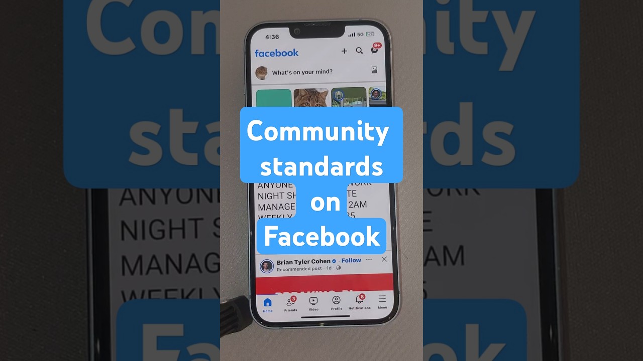 Community standards on Facebook