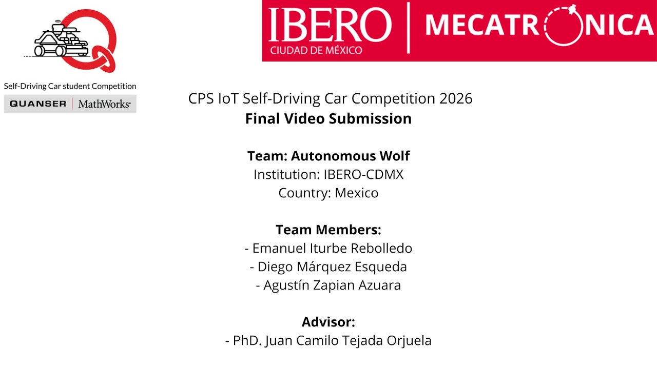 Submission Video – CPS IoT 2026 | Team Autonomous Wolf