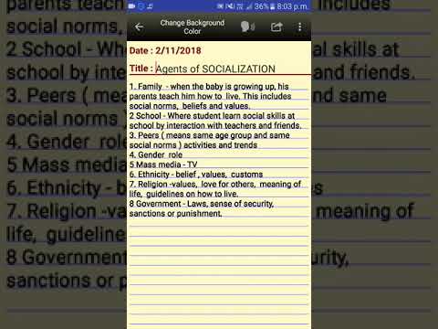 Agents of SOCIALIZATION