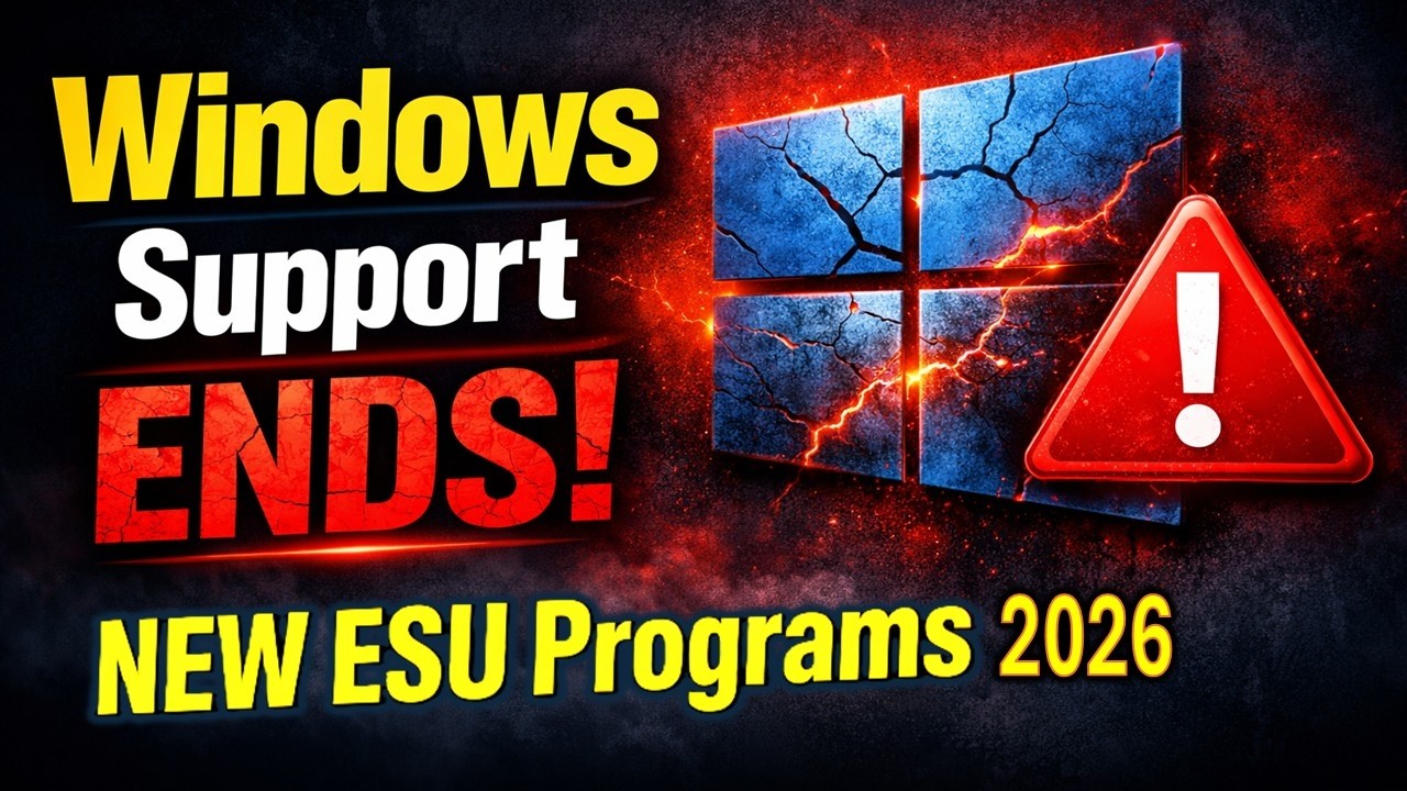 Microsoft Launches New ESU Program – Windows End of Support Problems Explained