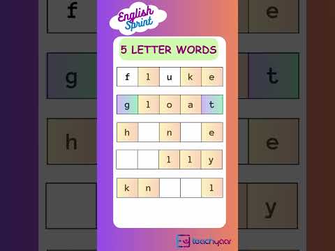 5 Letter Words | Word Game