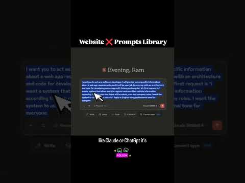 1 Website = UNLIMITED AI Prompts #ai #aitools #buildwithai #techreels #openai #viralreels #top