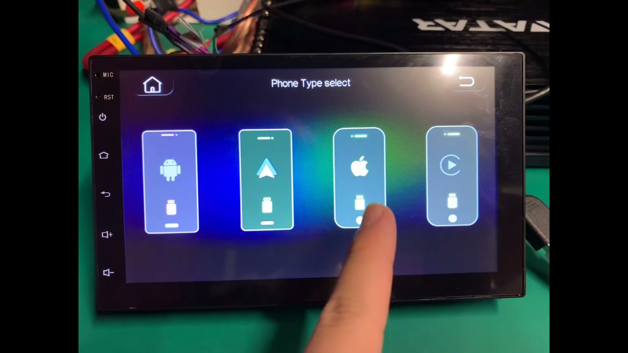 How to use the carplay and Android auto function for this mp5