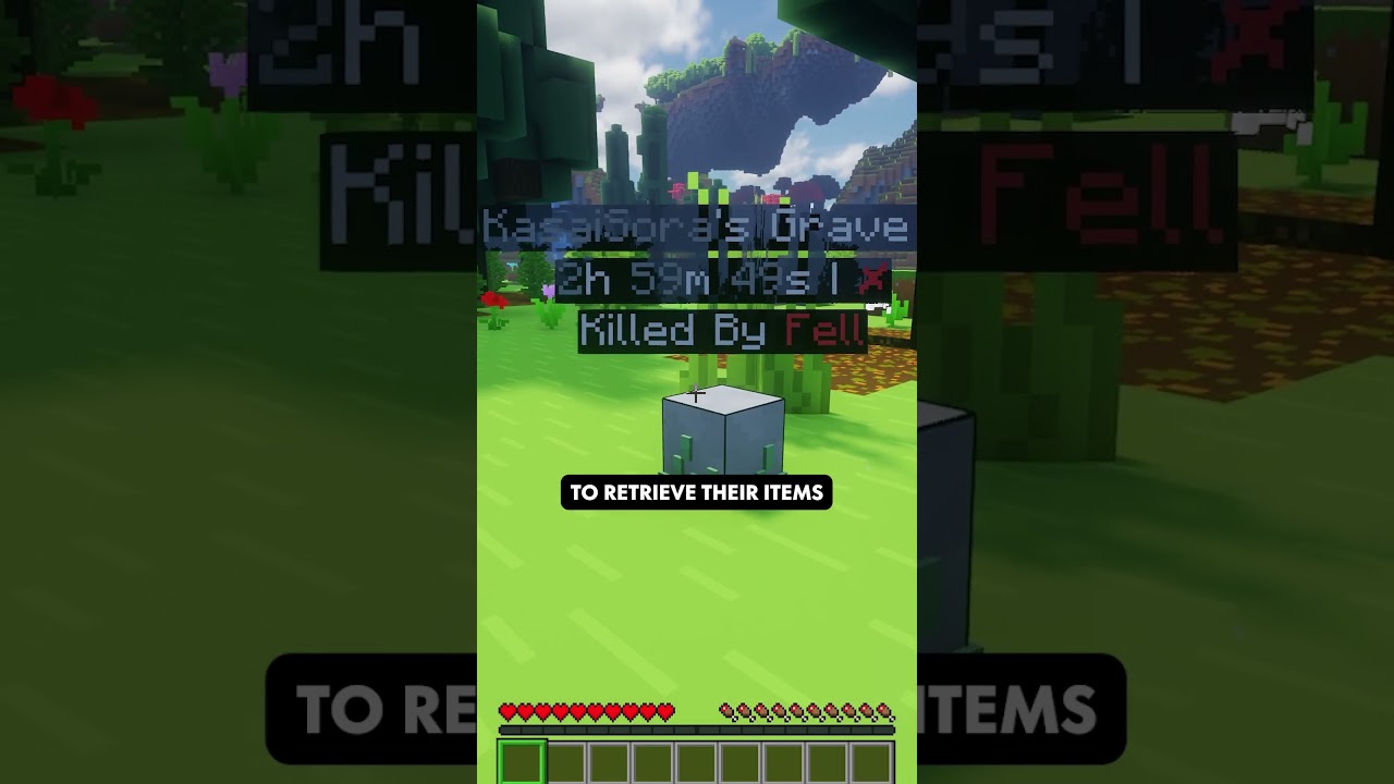 Mini Plugin Showcase | GravesX - Minecraft Plugin #minecraftshorts #minecraftplugins