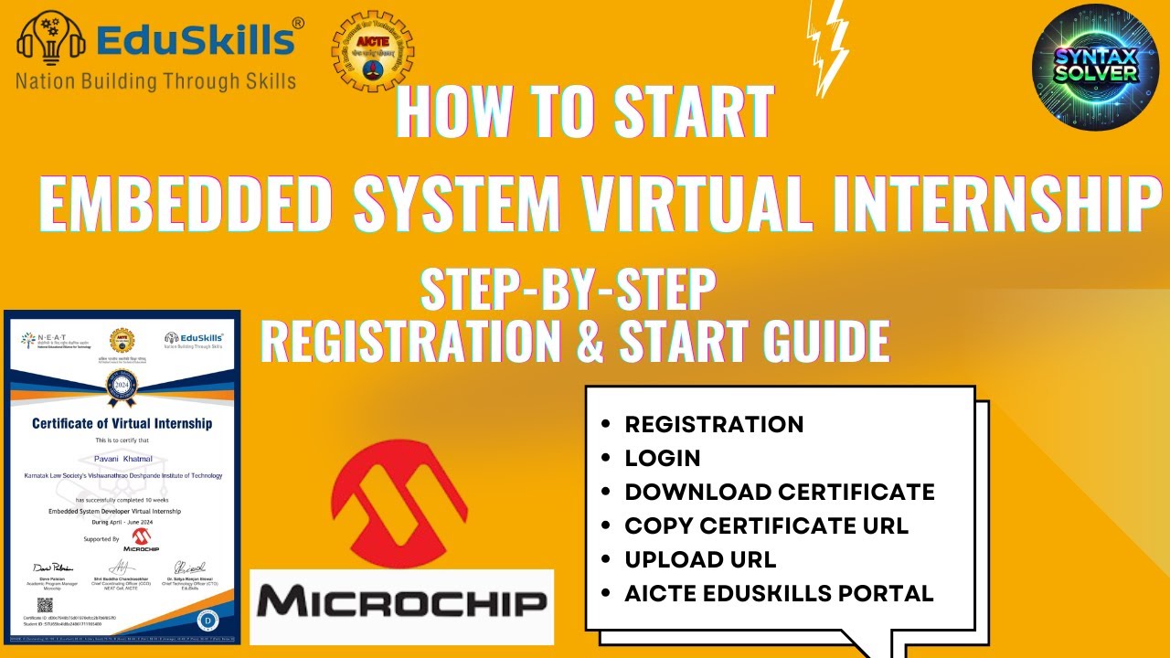 How to Start Embedded Systems Virtual Internship | AICTE Eduskills Complete Guide #eduskills #aicte