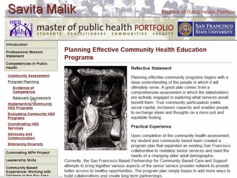 An example of an excellent ePortfolio