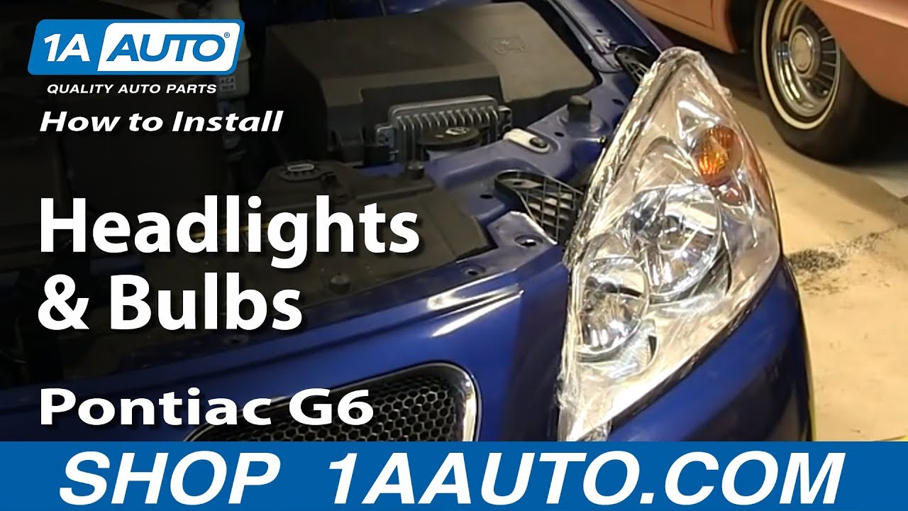 How to Replace Headlights and Bulbs 05-10 Pontiac G6 Sedan