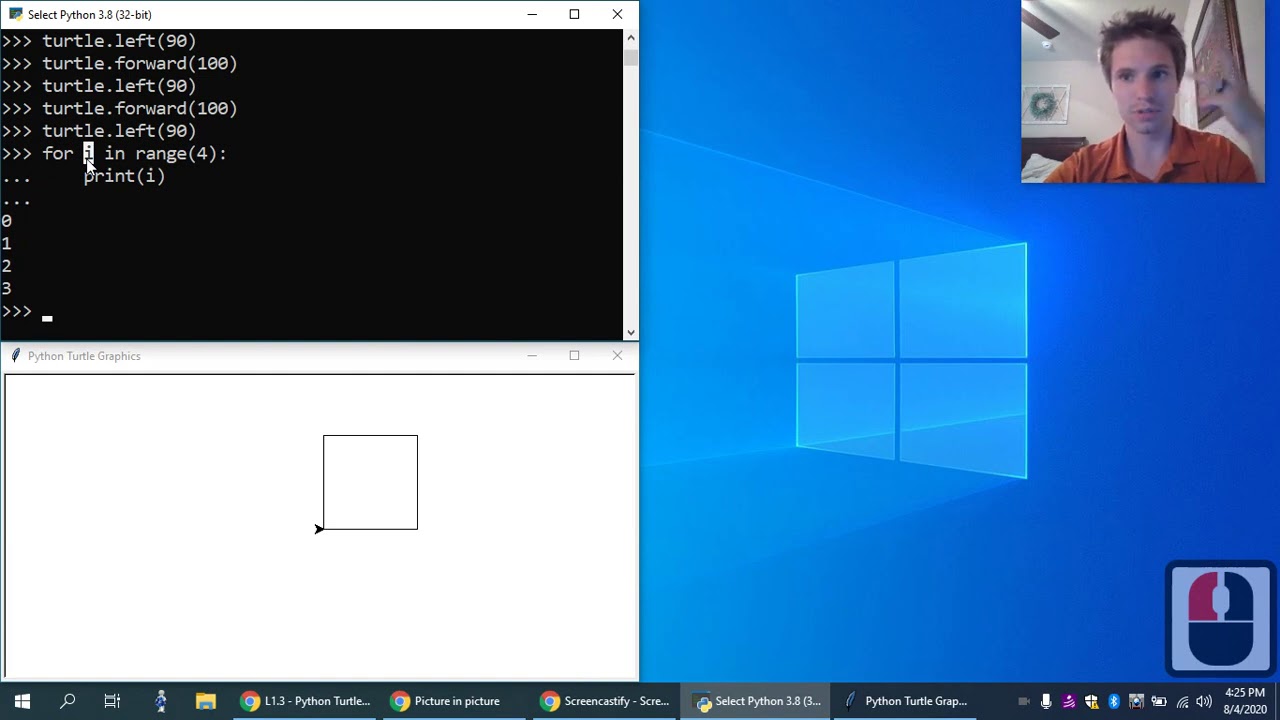 For Loops | Python Turtle [2/6]