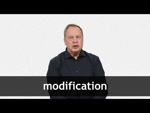 MODIFICATION definition and meaning | Collins English Dictionary
