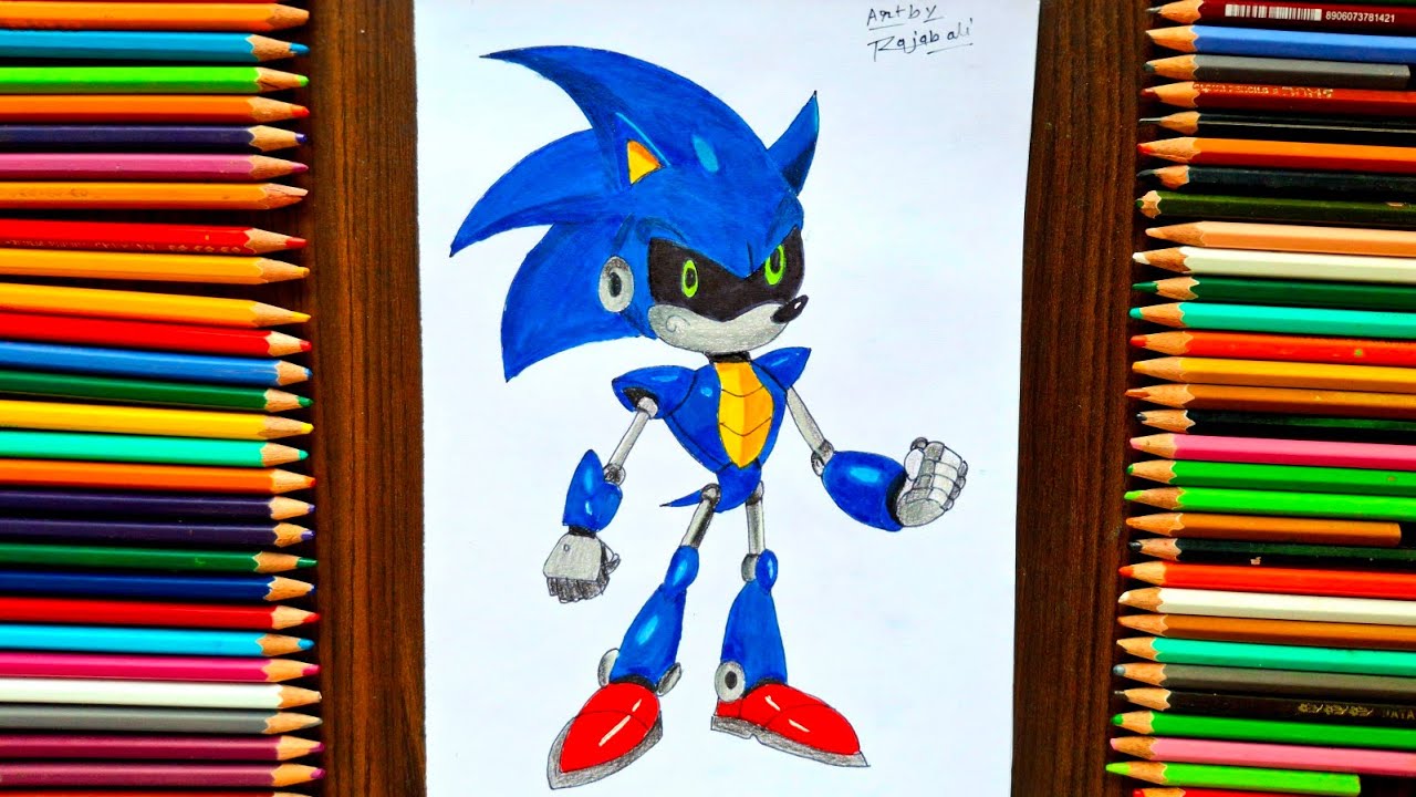 How To Draw Metal Sonic || Drawing Tutorial || Sonic The Hedgehog