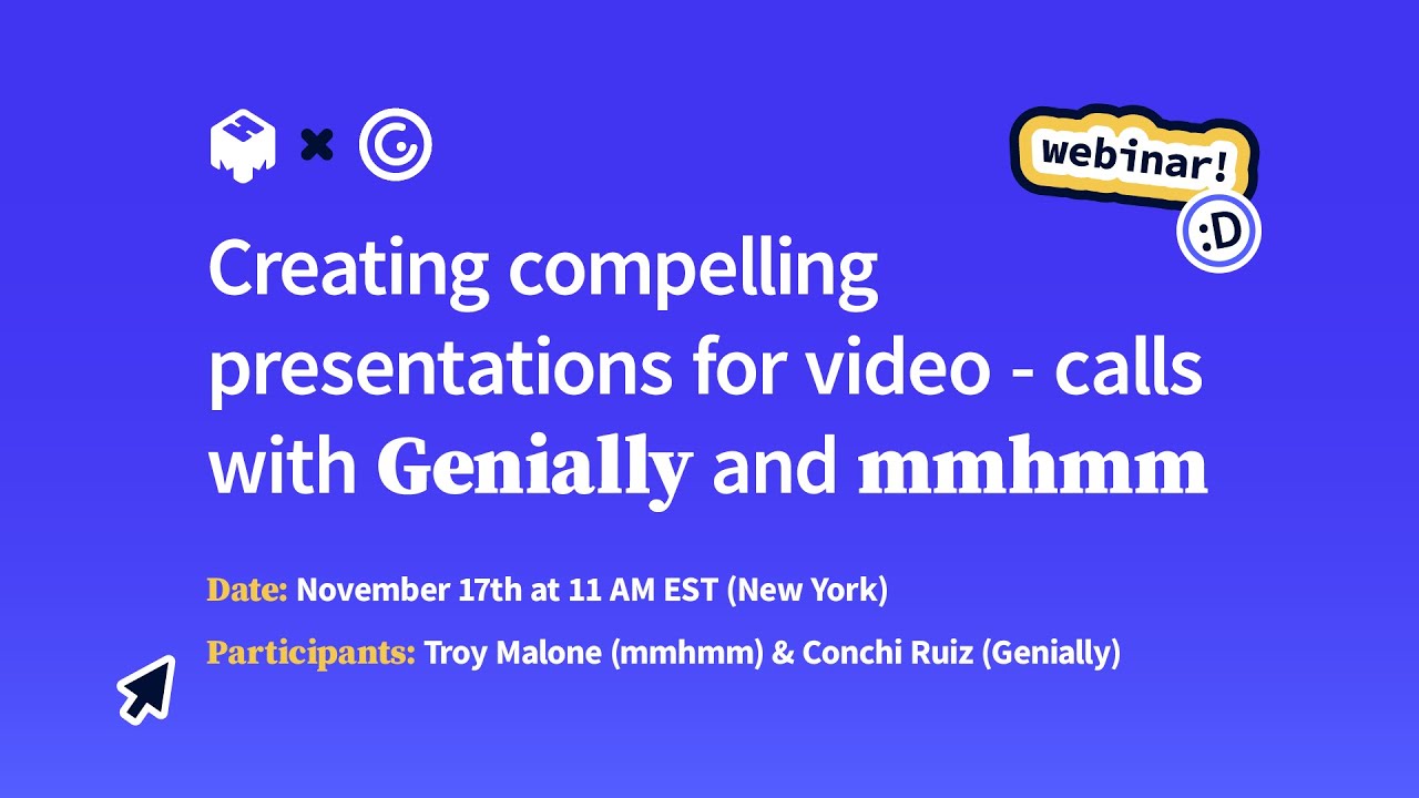 Creating Compelling Presentations for video-calls with Genially and mmhmm