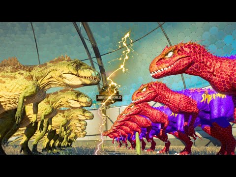 Epic Revolution battles JWE2: Team Deadpool Tyrannosaurus vs Team Spinosaurus, what is the last?