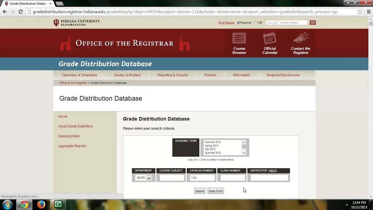 Grade Distribution