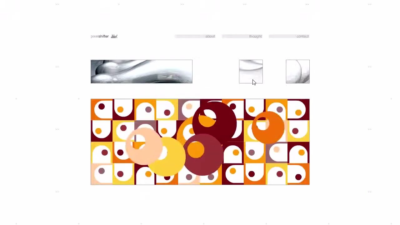 Pixelshifter flash website in 2002