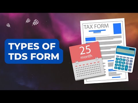 Different types of TDS Forms |Zorolegal |TDS