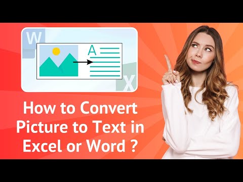 How to Convert Picture to Text in Excel or Word ? | Step-by-Step Tutorial