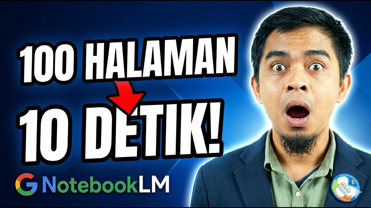 AI bisa baca dan rangkum 100 halaman PDF dalam 10 detik — pakai NotebookLM gratis