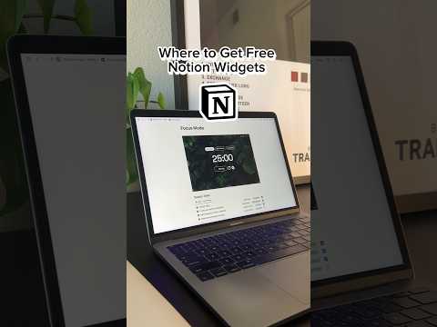 Where to find free Notion widgets #notion #notiontips #notionapp