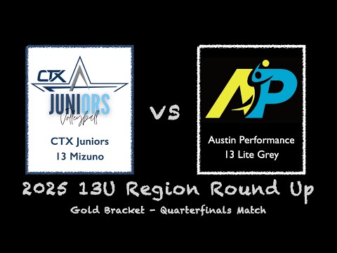 13U - CTX Juniors 13 Mizuno vs AP 13 Lite Grey, Match #8, 04-27-2025