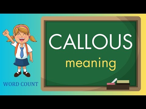 CALLOUS meaning in English | Improve Vocabulary | #vocab #speakingenglish #upsc #vocabularyenglish