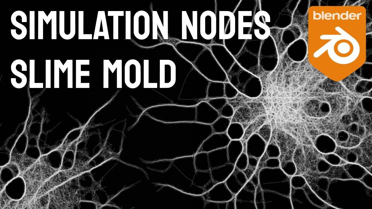 Slime Mold Simulation Nodes Tutorial (Blender 3.6a)