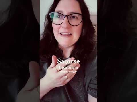 Irish Name: Saoirse #babynameideas #babynames