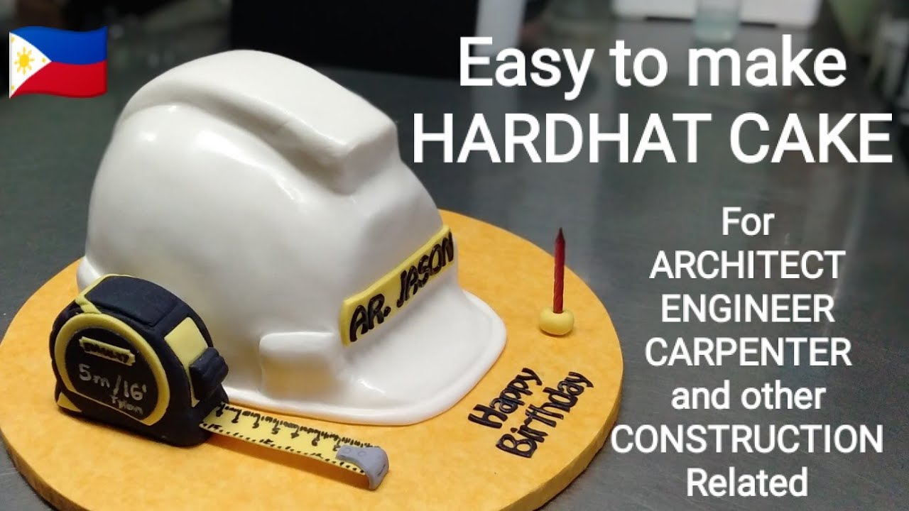 Making a Hardhat cake: a simple and easy way @ArtCakes