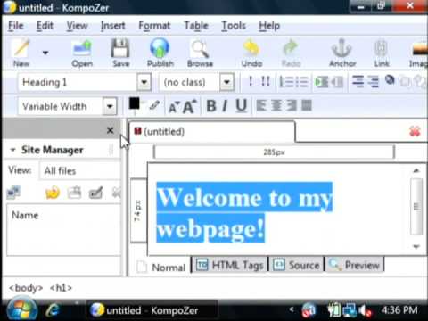 Microsoft Excel, SQL & Internet Tips : How to Use an HTML Editor