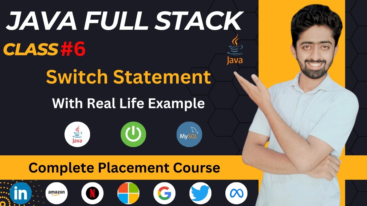 Switch Statement in Java | Java Full Stack Development Course in Hindi | lecture 6