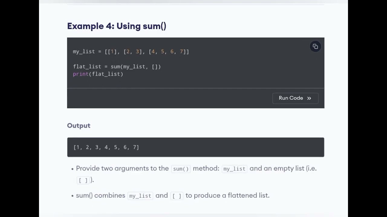 Python Program to Flatten a Nested List