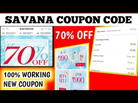 savana coupon code || savana 70% off today coupon codes