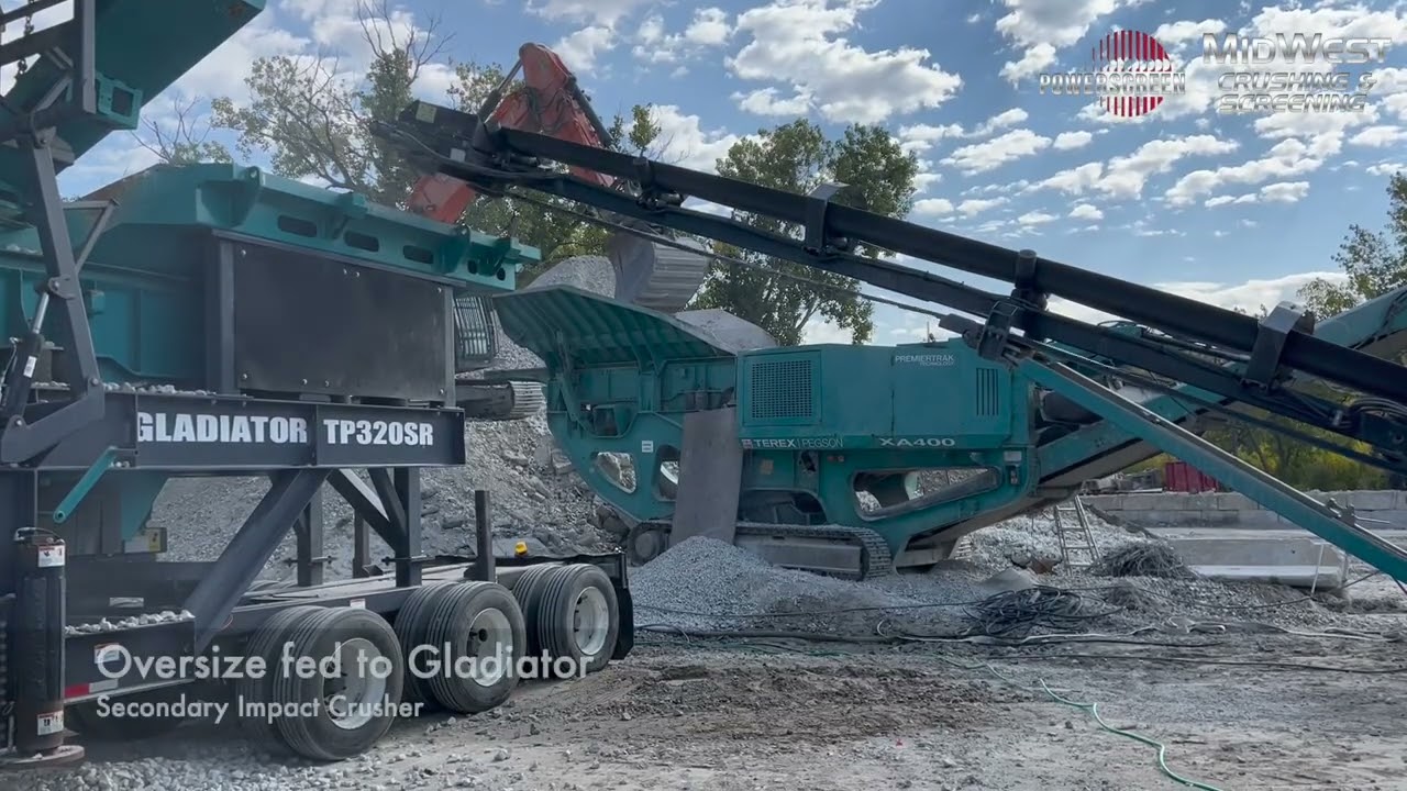 Limestone Crushing & Screening with Powerscreen