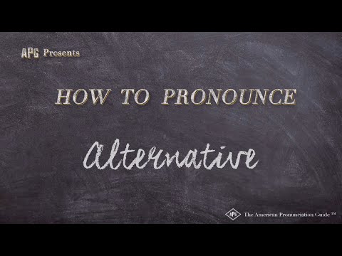 How to Pronounce Alternative (Real Life Examples!)