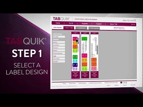 TABQUIK.ca Colour-Coded Labelling Software