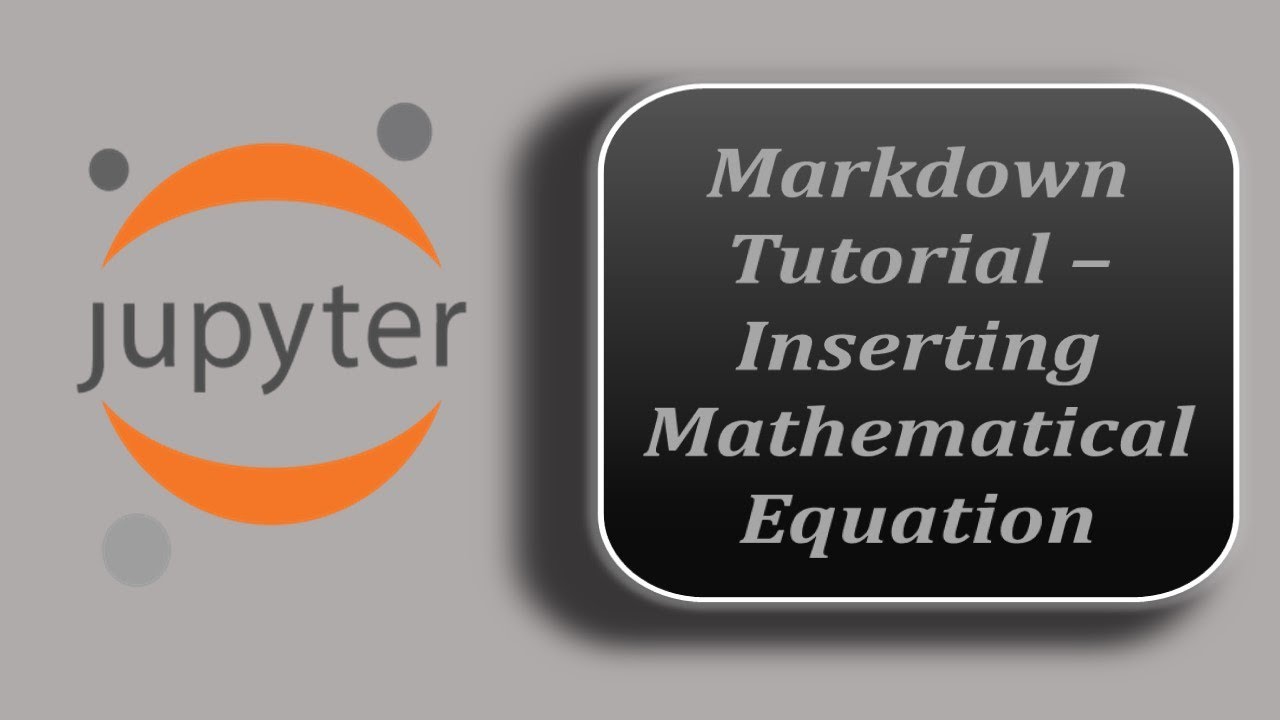 Equation in Markdown | Markdown with Math Equations | Inserting Equation in Markdown Cell