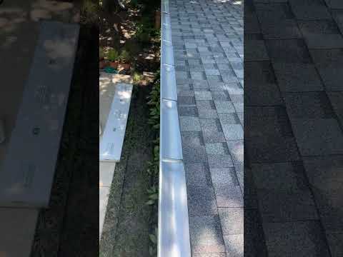 Half round guttering & Galvalume downspouts. #guttering