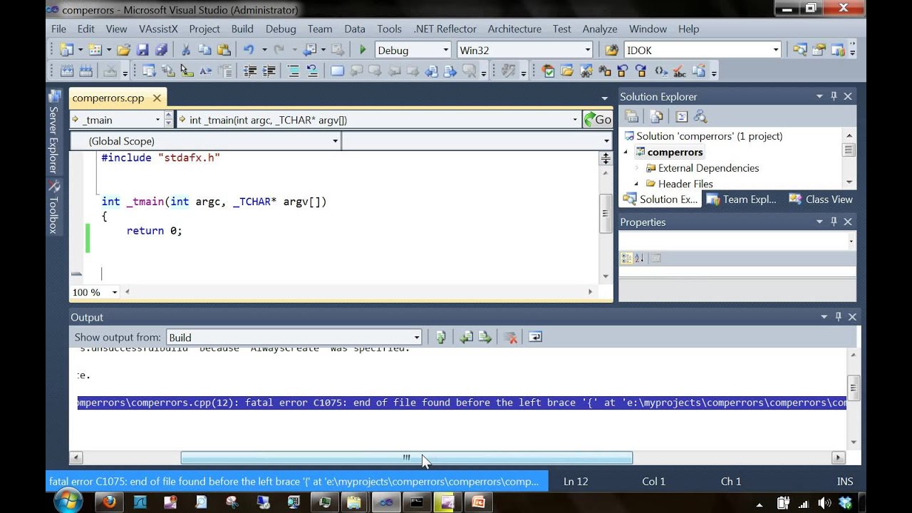 C/C++ Programming Series 1 Part 4 - TroubleShooting Compilation Errors