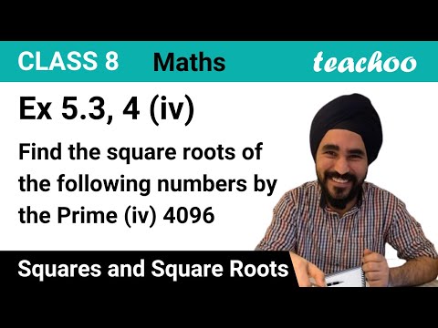 Ex 5.3, 4 (iv) - Find the square root of 4096 by Prime Factorization Method - Teachoo - Teachoo