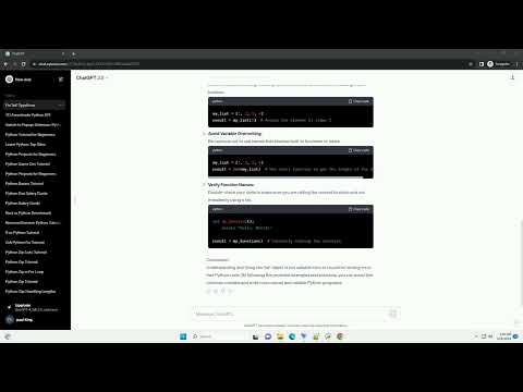 typeerror list object is not callable python