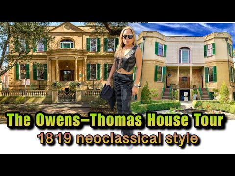 The Owens–Thomas House 1819 Home Tour, Savannah Georgia USA